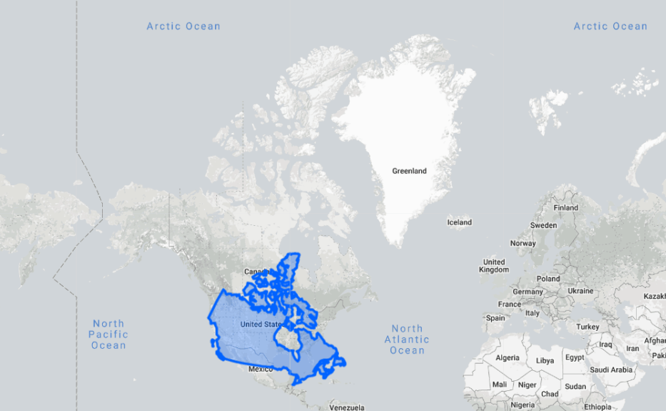 Canada or the U.S.: Which country is larger in terms of *land* area ...