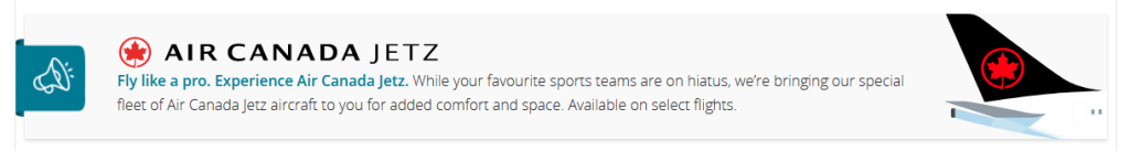 Air Canada's Special VIP All-Business-Class Charter Planes For NHL ...