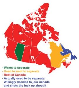 9 Funny Maps Showing Ways To Divide Canada - Flytrippers
