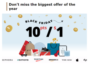 Aeroplan eStore promo: Up to 20 points per dollar for Black Friday - Flytrippers