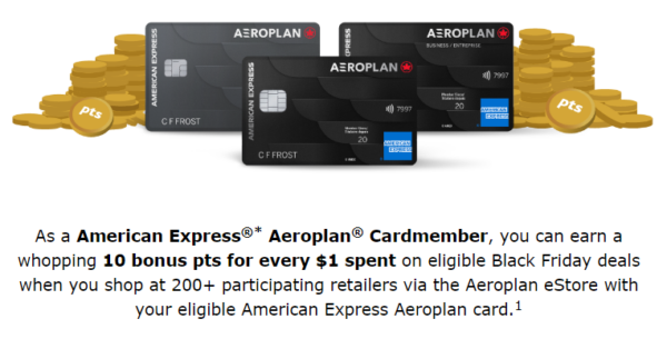 Aeroplan eStore promo: Up to 20 points per dollar for Black Friday ...