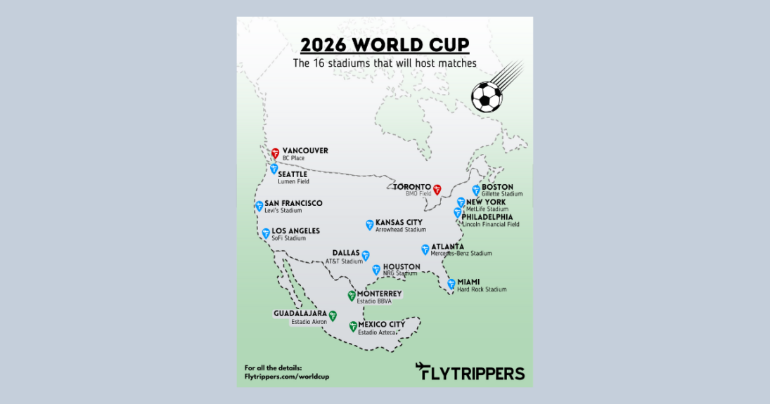 World Cup 2026 in Canada, the USA, and Mexico: The 16 stadiums ...
