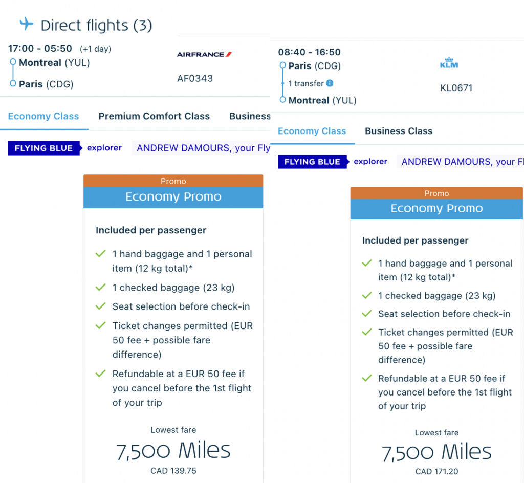 Deal: Montreal-Europe flights for 20,000 points and ≈ $300 roundtrip ...