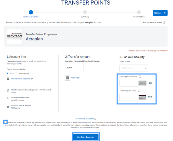 How to transfer American Express points to partners (Aeroplan, Avios ...