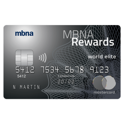 MBNA Rewards World Elite Mastercard - Flytrippers
