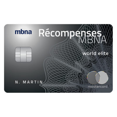Carte Mastercard World Elite récompenses MBNA - Flytrippers