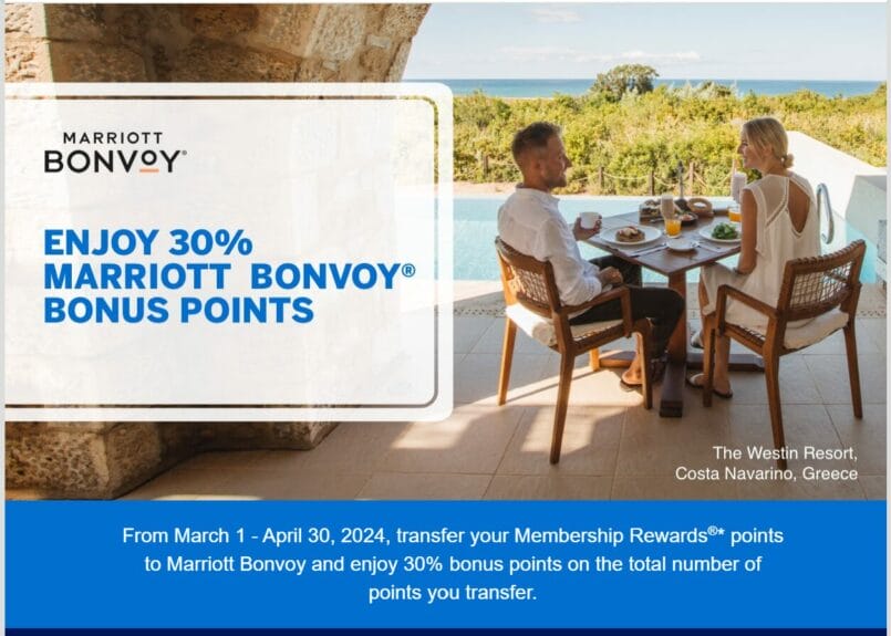 Transfer bonus from American Express to Marriott Bonvoy: Promotion for ...