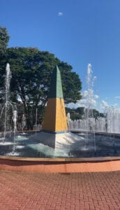 This landmark in South America allows you to see 3 countries at the ...