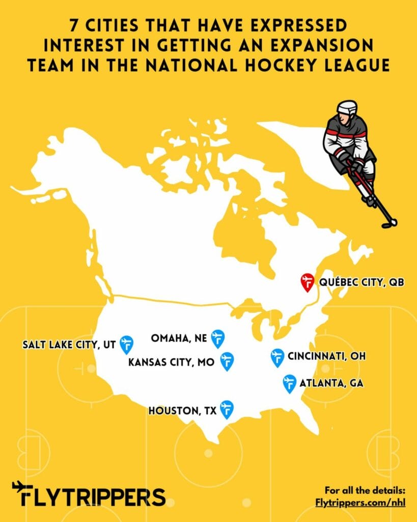 7 cities for potential National Hockey League (NHL) expansion - Flytrippers