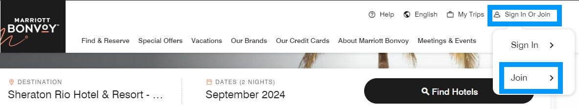 How to create a Marriott Bonvoy account for free in just a few clicks ...