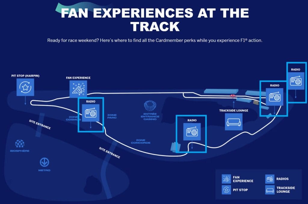 American Express benefits at the Formula 1 Grand Prix in Montreal ...