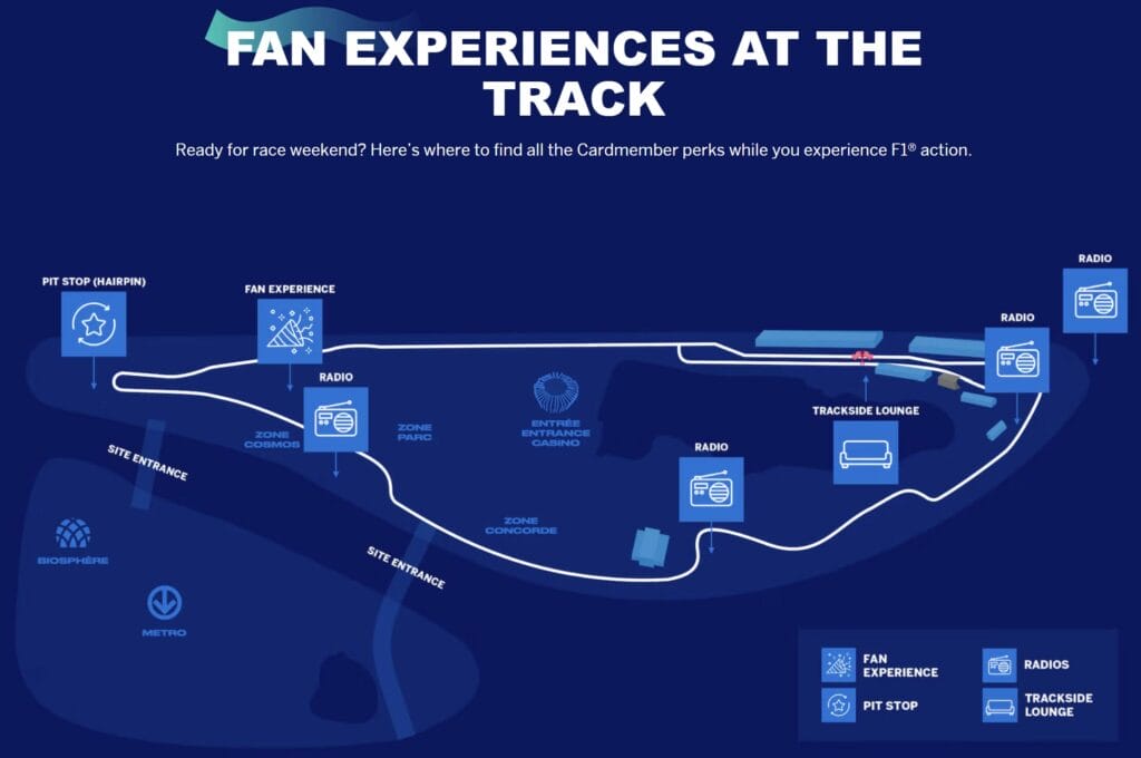 American Express benefits at the Formula 1 Grand Prix in Montreal ...