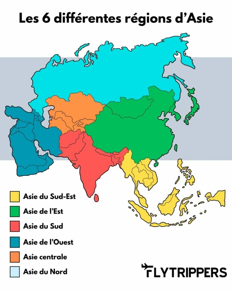 Les 6 différentes régions d'Asie - Flytrippers