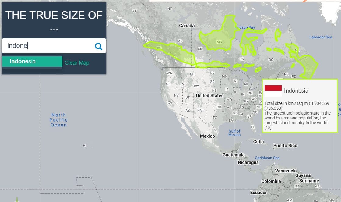 You've been fooled by the "fake" size of Canada your entire life ...
