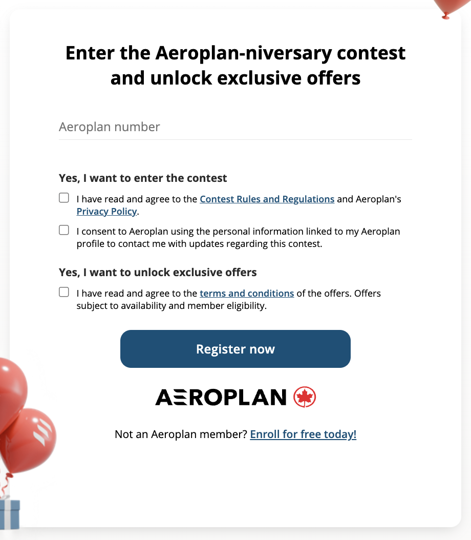 Aeroplan-niversary event: Aeroplan points giveaway and 17 promotions ...