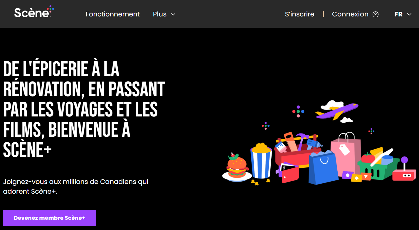 Comment utiliser les points Scène+ (étape par étape) - Flytrippers