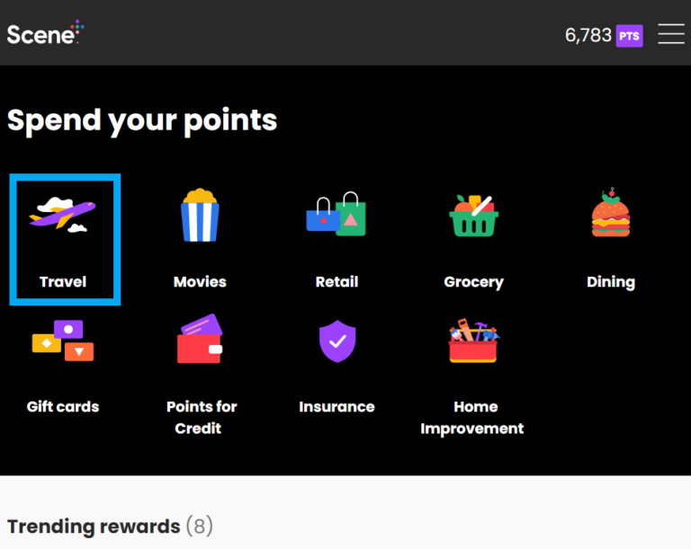 How to redeem Scene+ points (step by step) - Flytrippers
