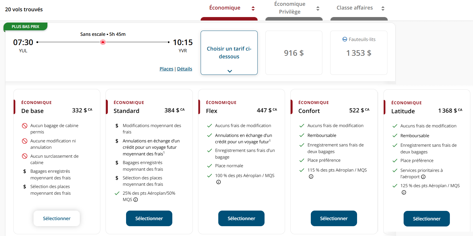 Classes de tarifs de billet d’avion: Guide ultime (2025) - Flytrippers