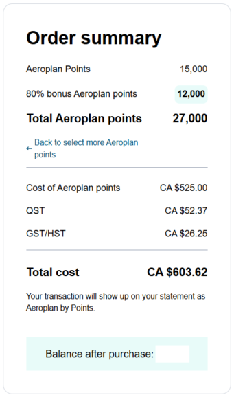Buy Aeroplan points promo: Bonus of 80% (March 2025) - Flytrippers