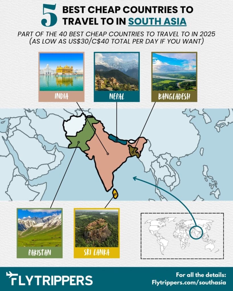 5 best cheap countries in South Asia - Flytrippers