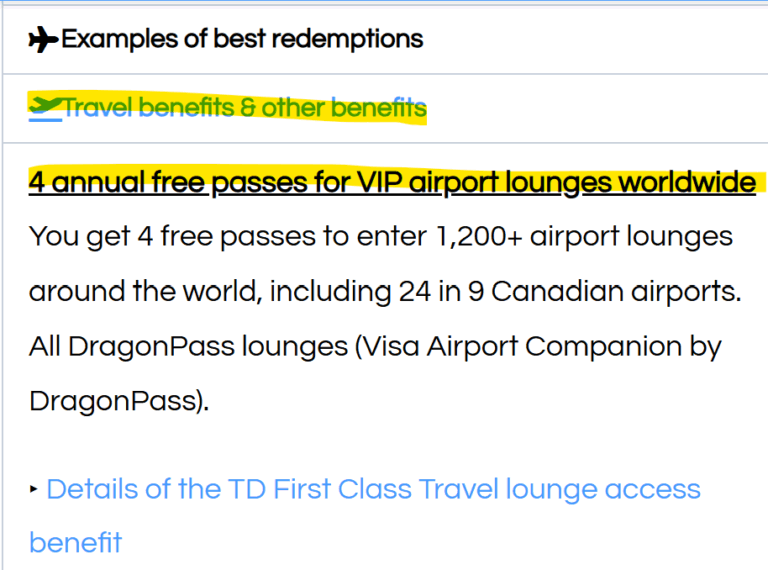 Answers to 25 questions received about the TD First Class Travel Visa ...
