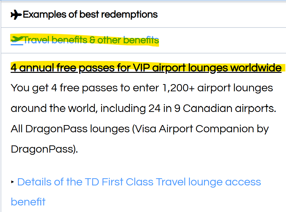 Answers to 25 questions received about the TD First Class Travel Visa ...