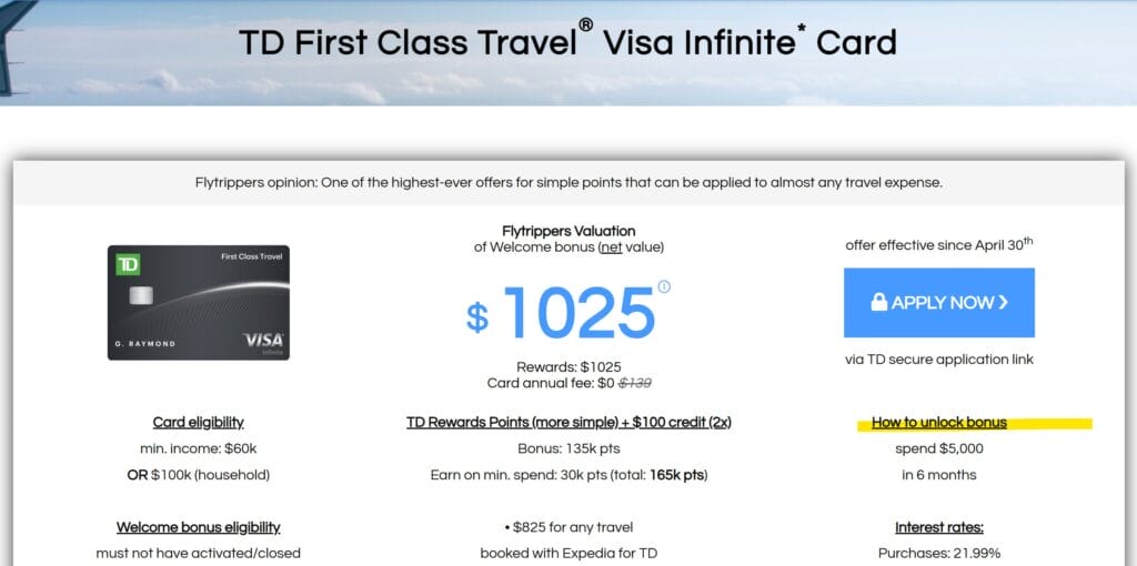 Answers to 25 questions received about the TD First Class Travel Visa ...