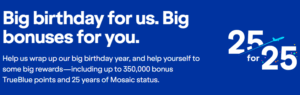 JetBlue “25 for 25” challenge: Get 350,000 points with this 25th ...