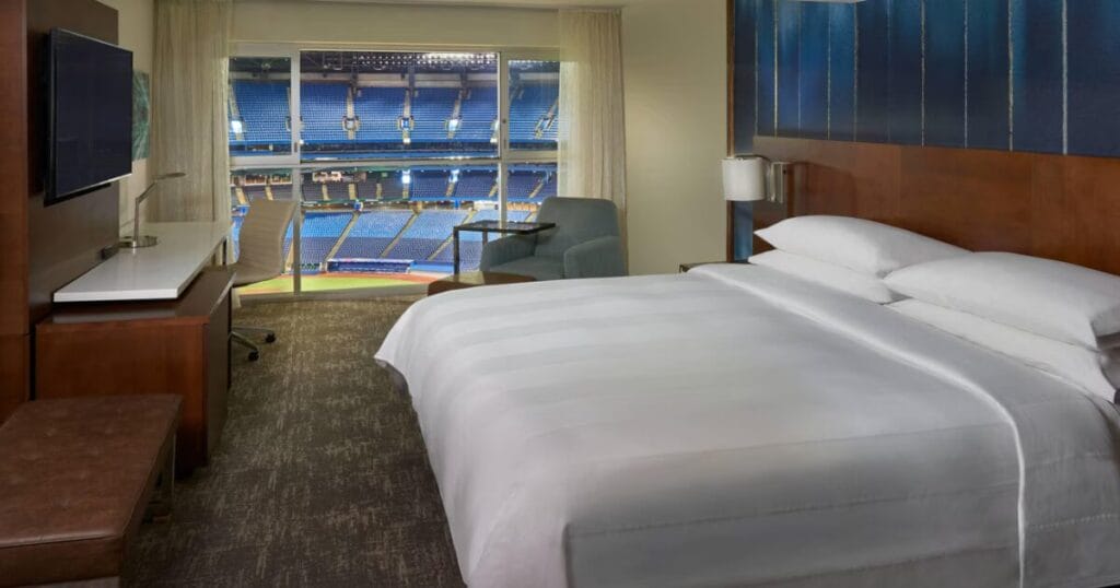 A Marriott hotel has 55 rooms with a view of the Toronto baseball ...