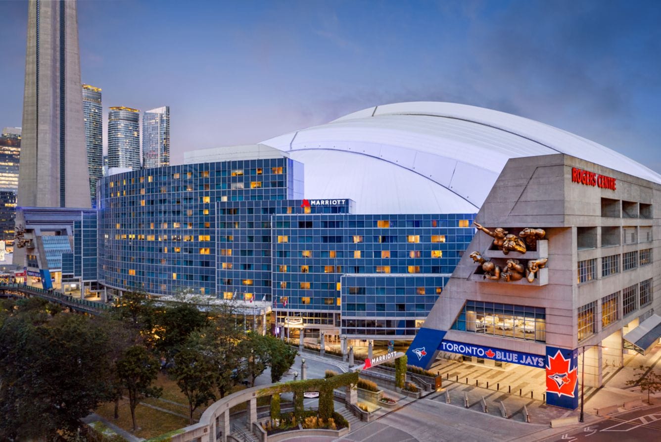 A Marriott hotel has 55 rooms with a view of the Toronto baseball ...